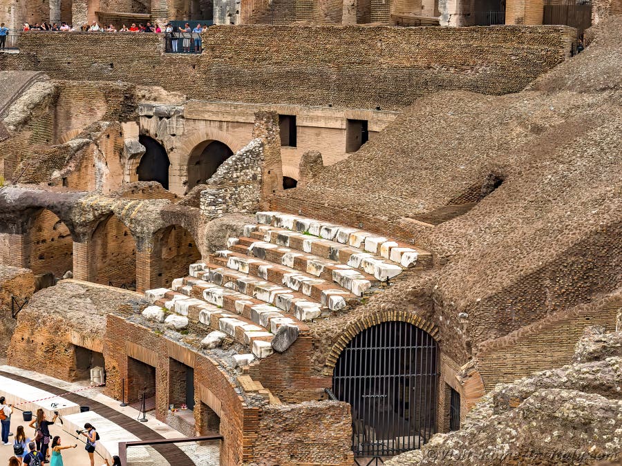 Colosseum Story and Architecture in Rome in Italy