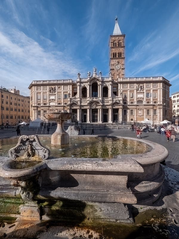 The Papal Basilica of Saint Mary Major in Rome, Italy