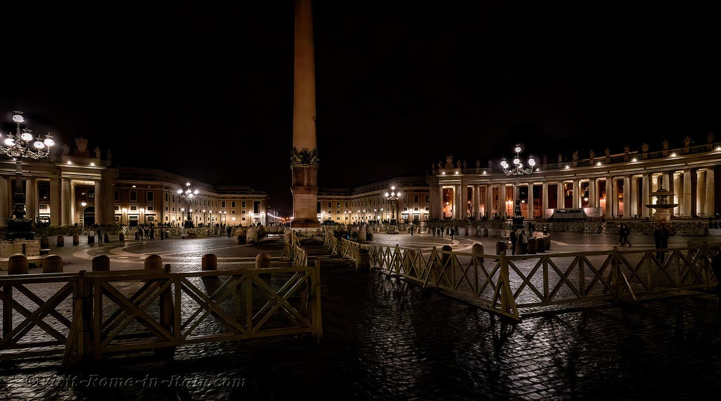 Saint Peter's Square in Rome in Italy